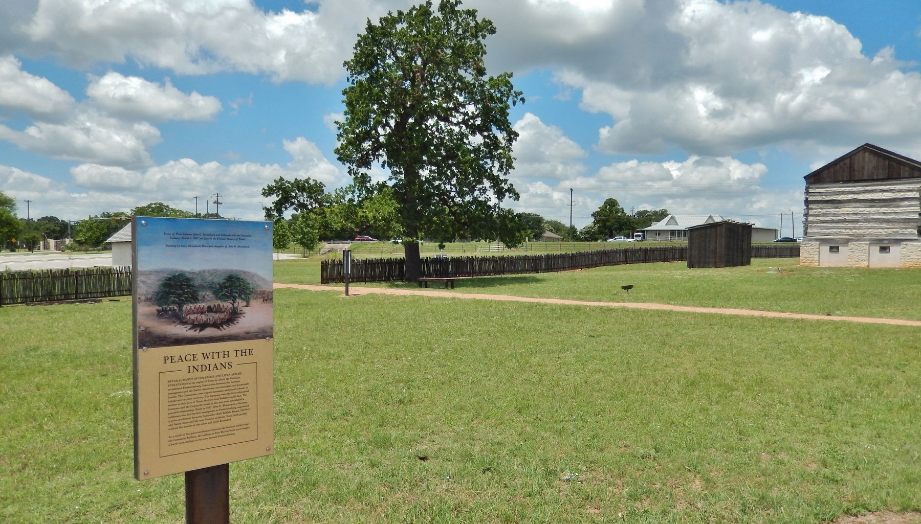 Peace with the Indians Historical Marker