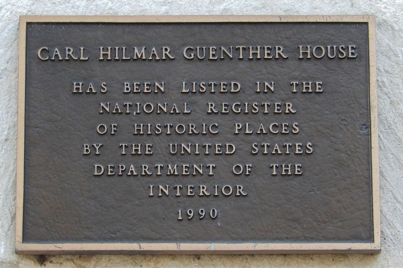 Carl Hilmar Guenther House Historical Marker