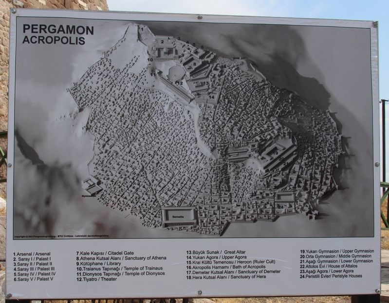 Pergamon Acropolis Historical Marker