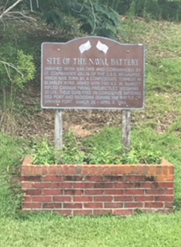 Site of the Naval Battery Historical Marker