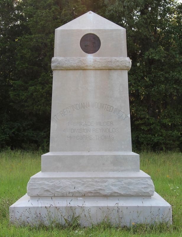 17th Indiana Mounted Infantry Historical Marker