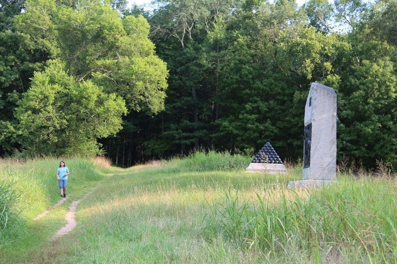 Rosecrans' Headquarters Shell Monument Historical Marker
