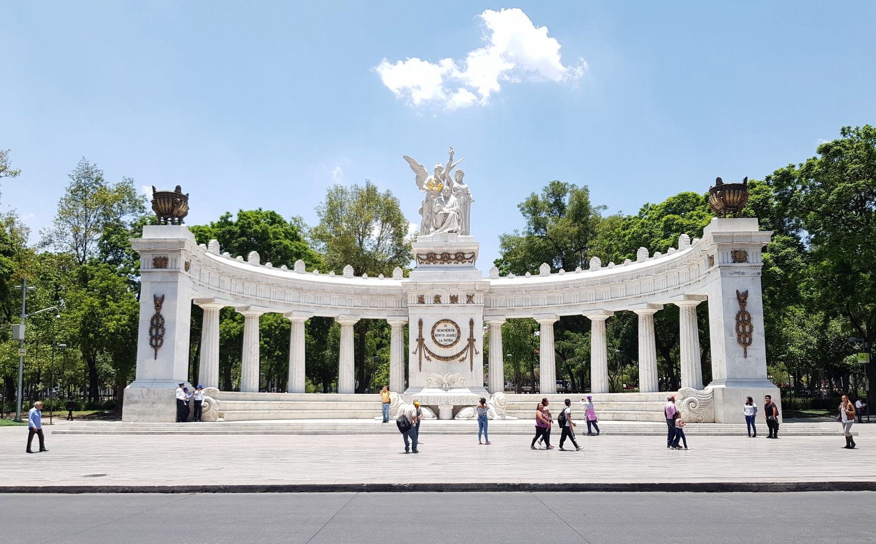 The Juárez Hemicycle Historical Marker