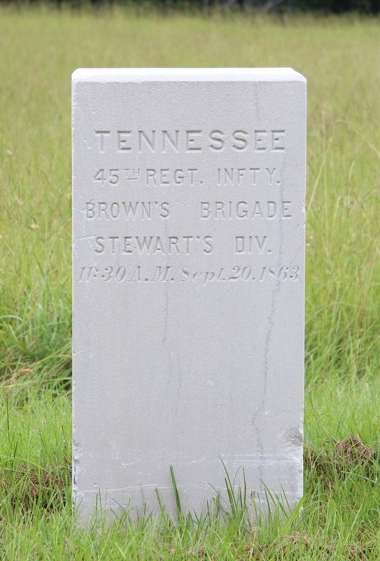 45th Tennessee Infantry Historical Marker
