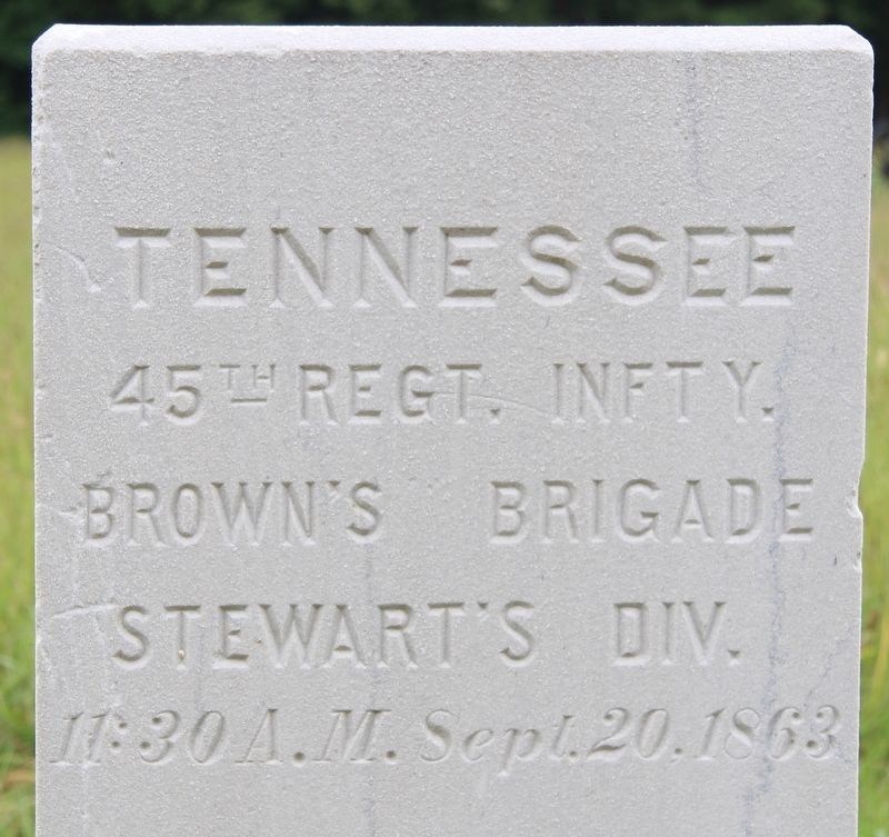 45th Tennessee Infantry Historical Marker