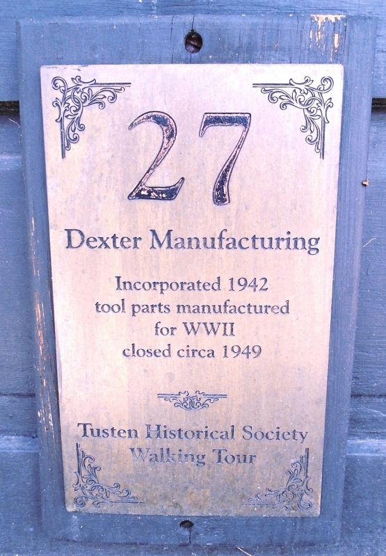 Dexter Manufacturing Historical Marker