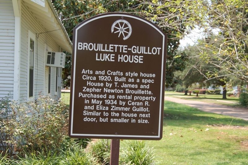 Brouillette-Guillot-Luke House Historical Marker