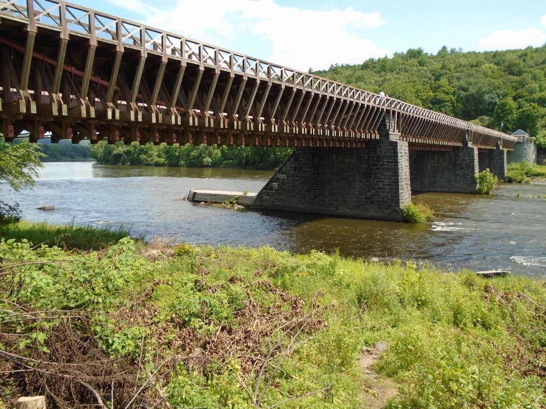 Roebling's Delaware Aqueduct Historical Marker
