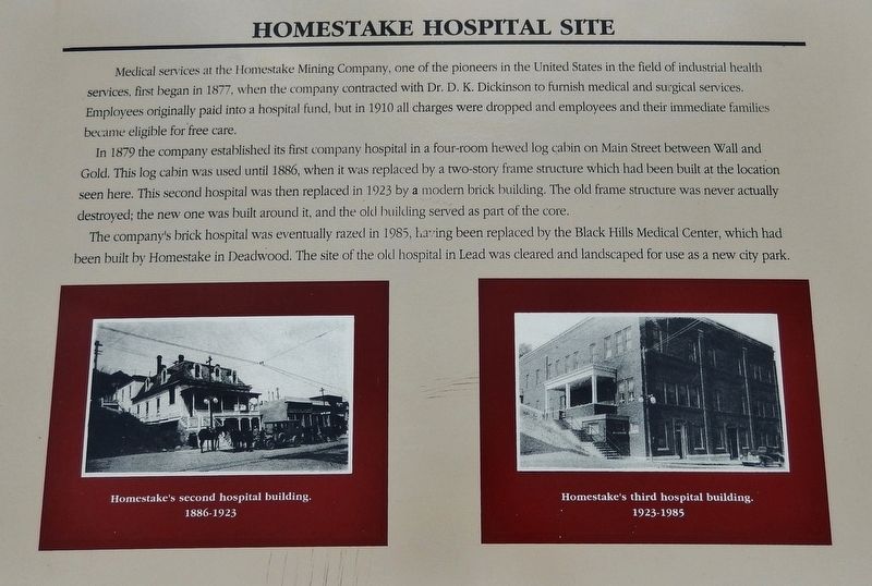 Homestake Mining Company Historical Marker