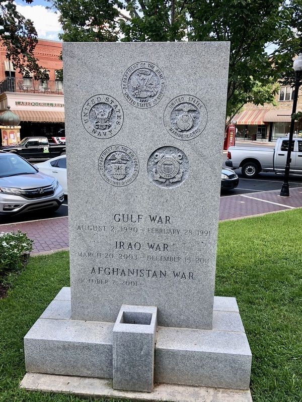 For Service in Iraq and Afghanistan, a War Memorial