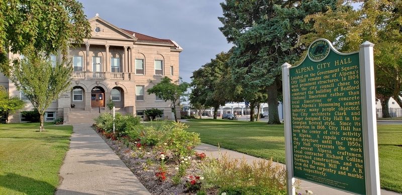 Alpena City Hall Historical Marker