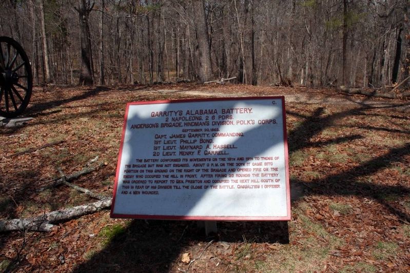 Garrity's Alabama Battery Historical Marker