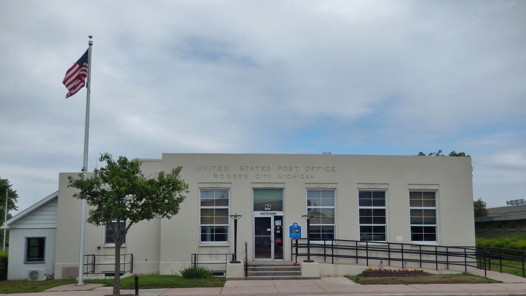 Rogers City Post Office Historical Marker