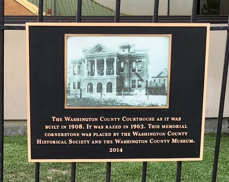 Washington County Courthouse Historical Marker