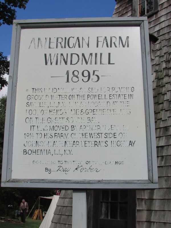 American Farm Windmill Historical Marker