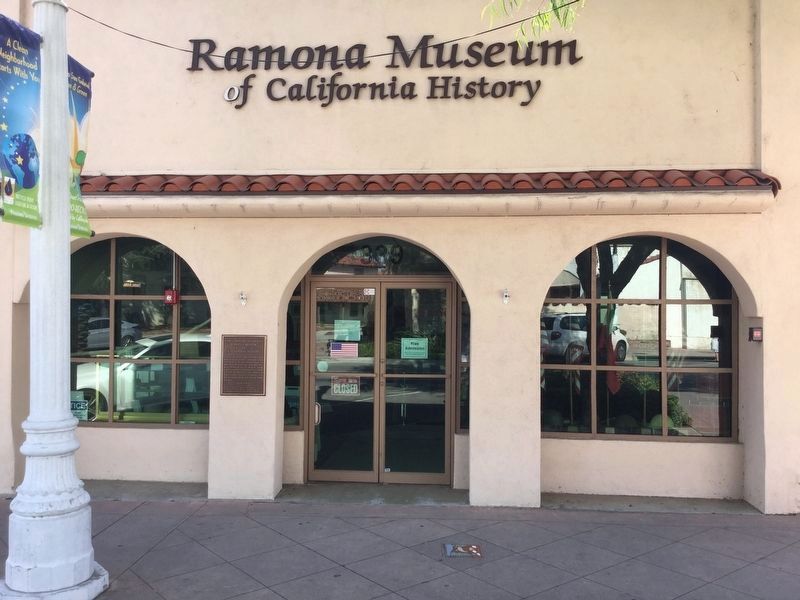 Ramona Museum of California History Historical Marker