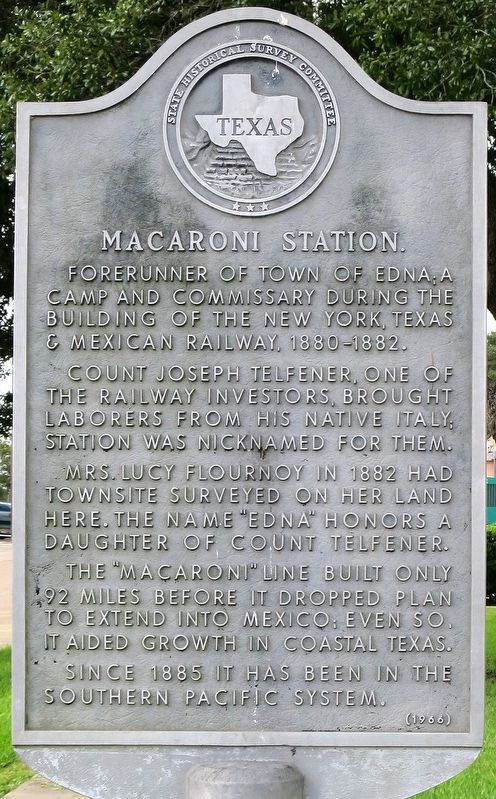 Macaroni Station Historical Marker