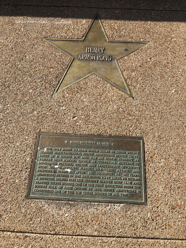 Henry Armstrong Historical Marker