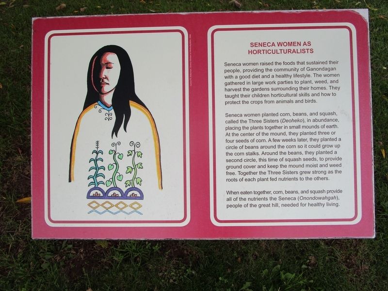 Seneca Women as Horticulturalists Historical Marker