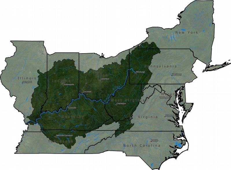 The Discovery of the Ohio River Historical Marker