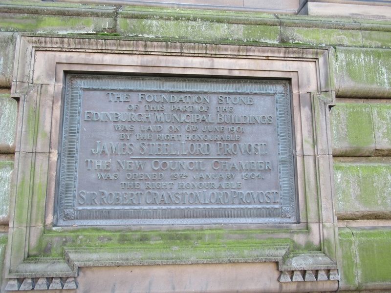 Edinburgh Municipal Building Historical Marker