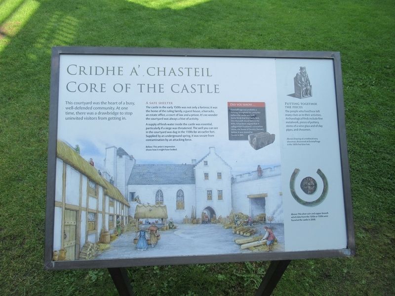 Core of the Castle Historical Marker