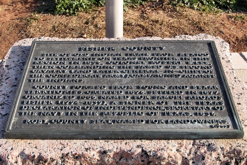 Fisher County Historical Marker