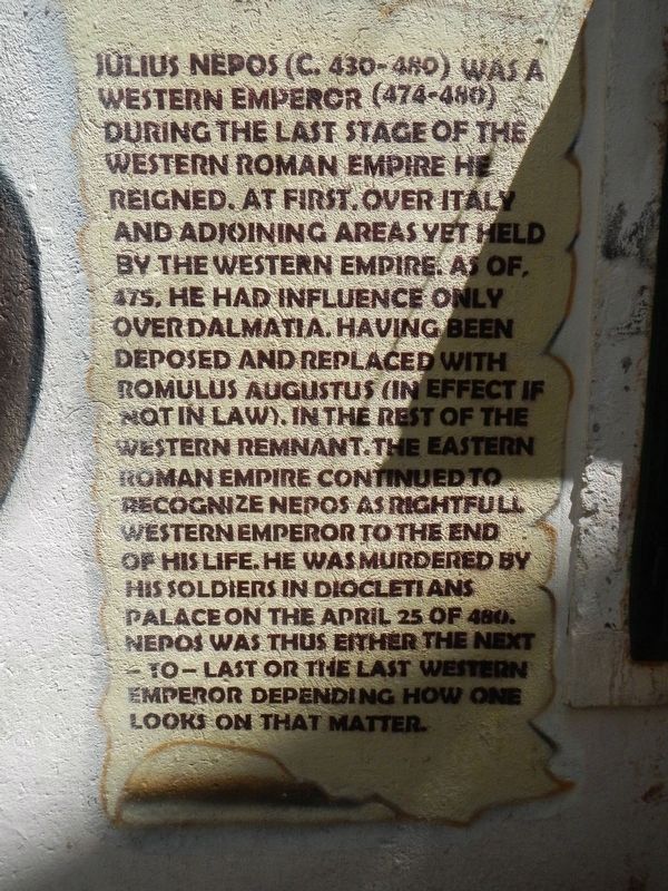 Julius Nepos Historical Marker