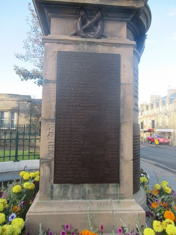 Thurso War Memorial, a War Memorial
