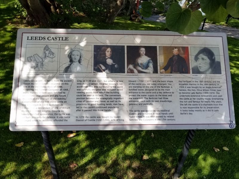 Leeds Castle Historical Marker