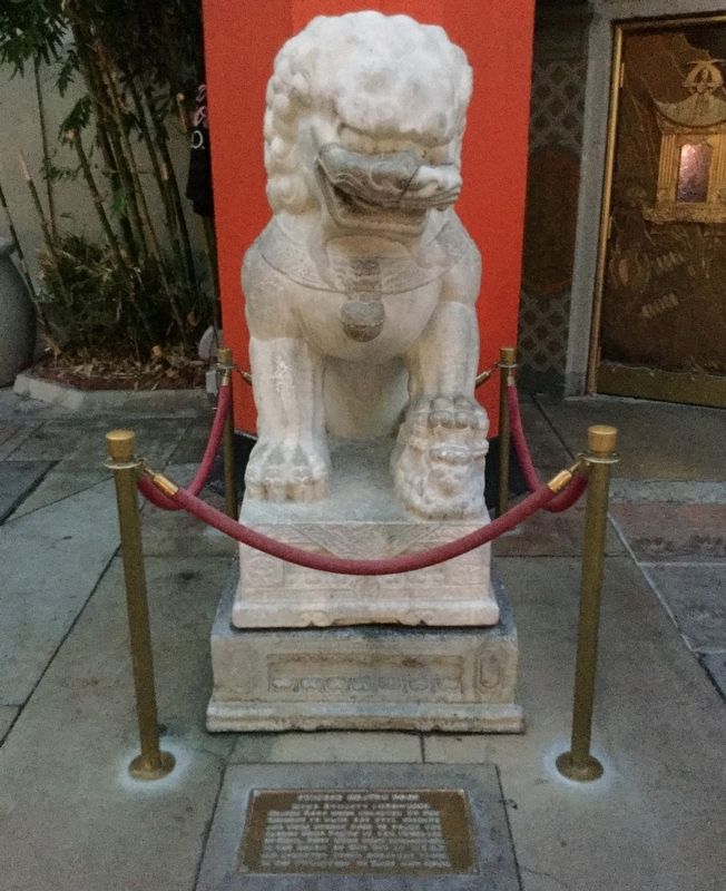 Chinese Heaven Dogs Historical Marker
