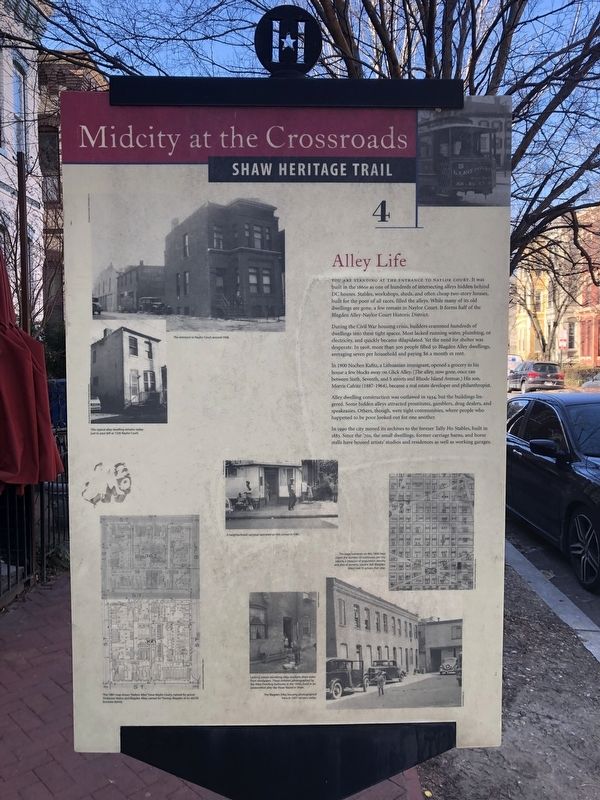 Alley Life Historical Marker