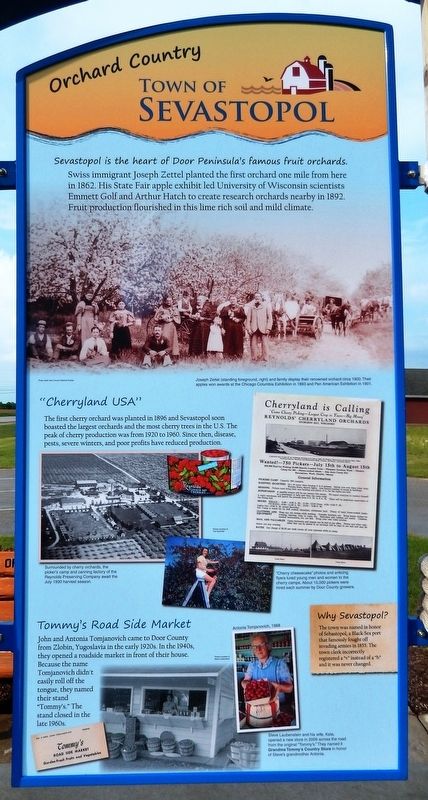 Town of Sevastopol Historical Marker