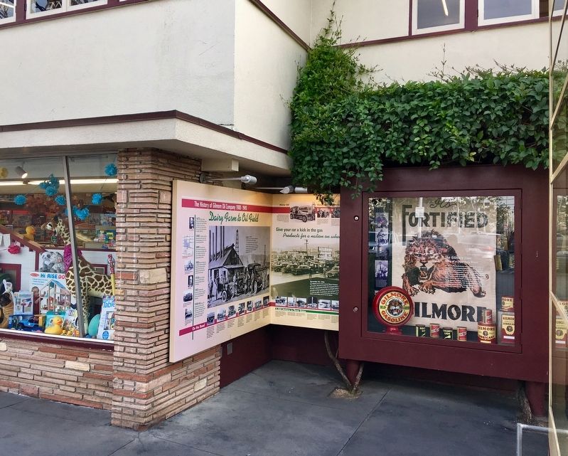 The History of Gilmore Oil Company 1900-1945 Historical Marker