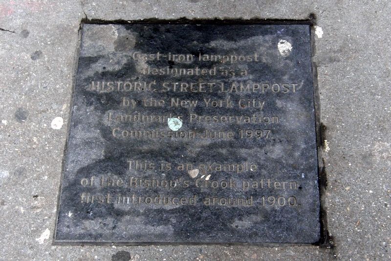 Historic Street Lamppost Historical Marker
