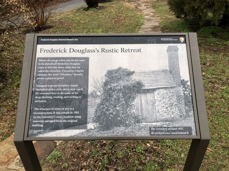 Frederick Douglass's Rustic Retreat Historical Marker