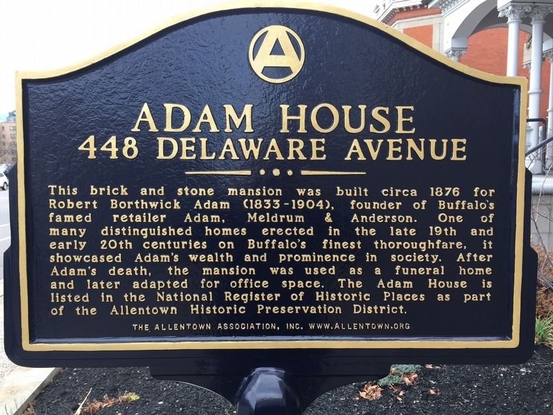 Adam House Historical Marker