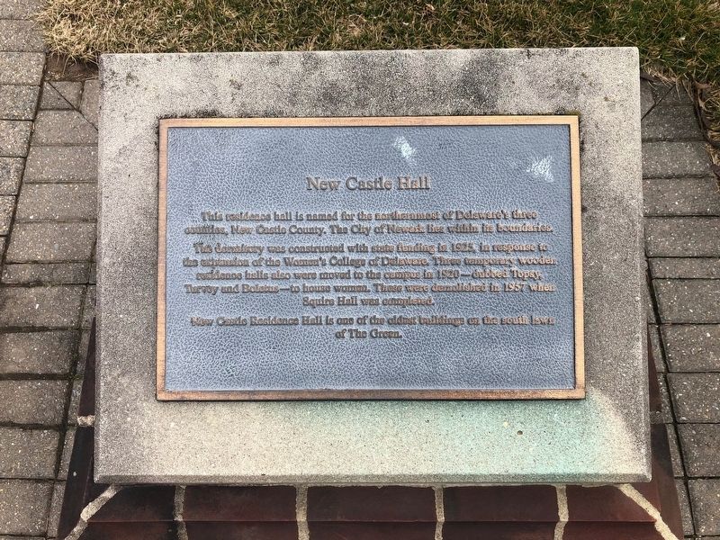 New Castle Hall Historical Marker