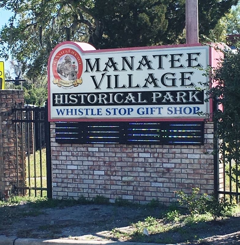 The Manatee River Historical Marker