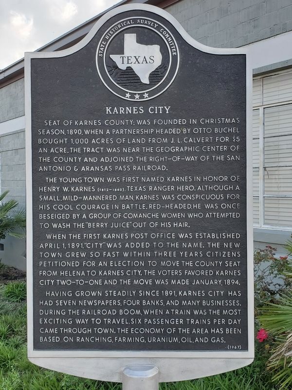 Karnes City Historical Marker