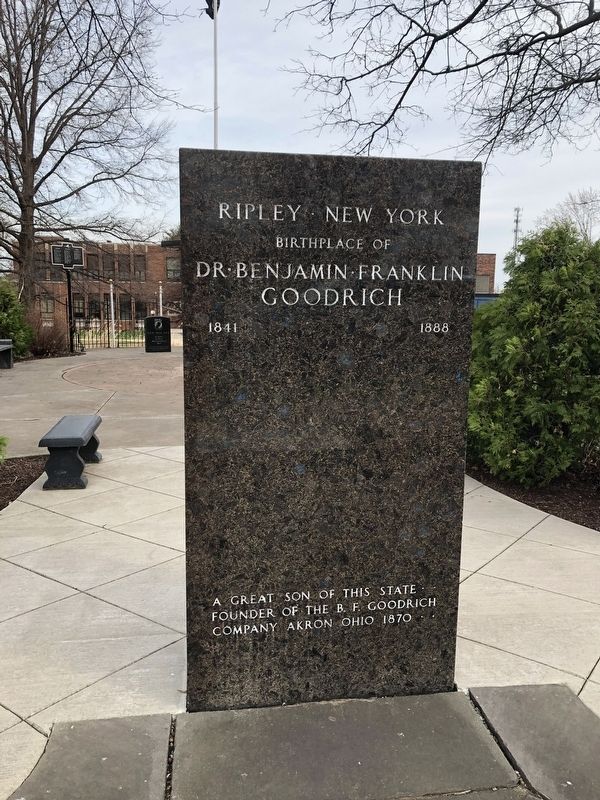 Birthplace of Dr. Benjamin Franklin Goodrich Historical Marker