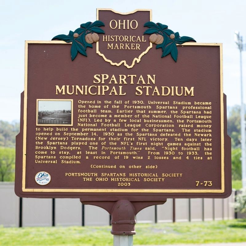 Spartan Municipal Stadium Historical Marker