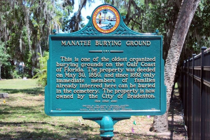 Manatee Burying Ground Historical Marker