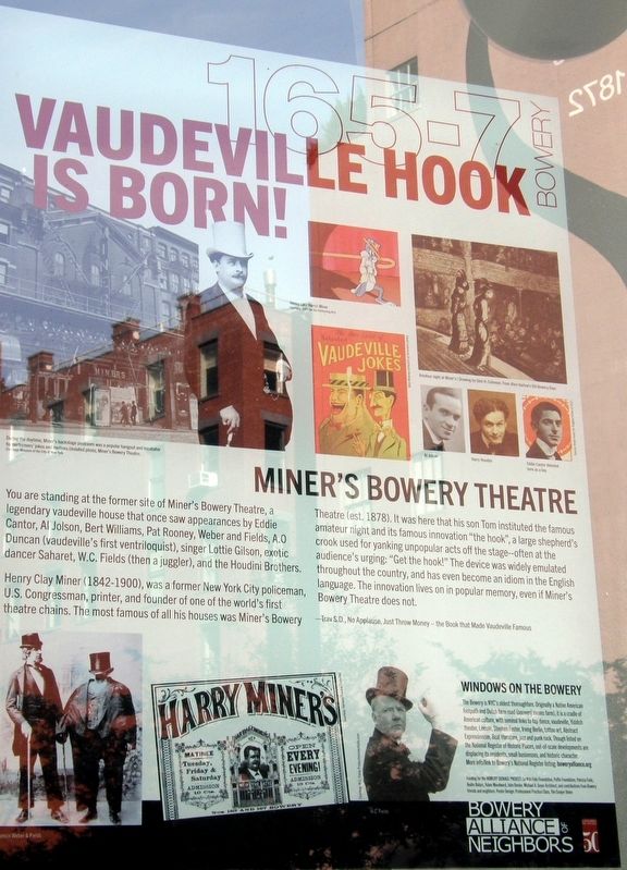 Vaudeville Hook Is Born! Historical Marker