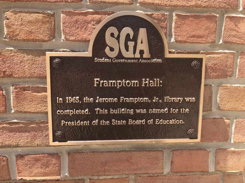 Frampton Hall Historical Marker