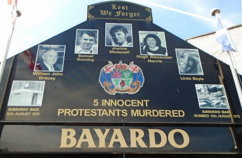 Bayardo Bar Bombing Victims Historical Marker