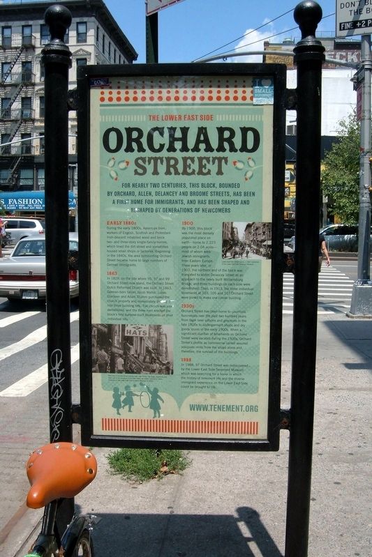 Orchard Street Historical Marker