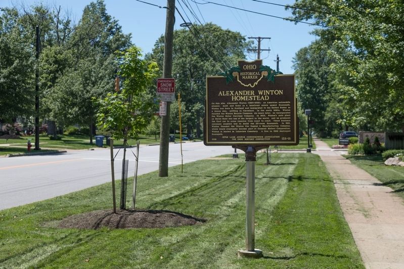 Alexander Winton Homestead Historical Marker