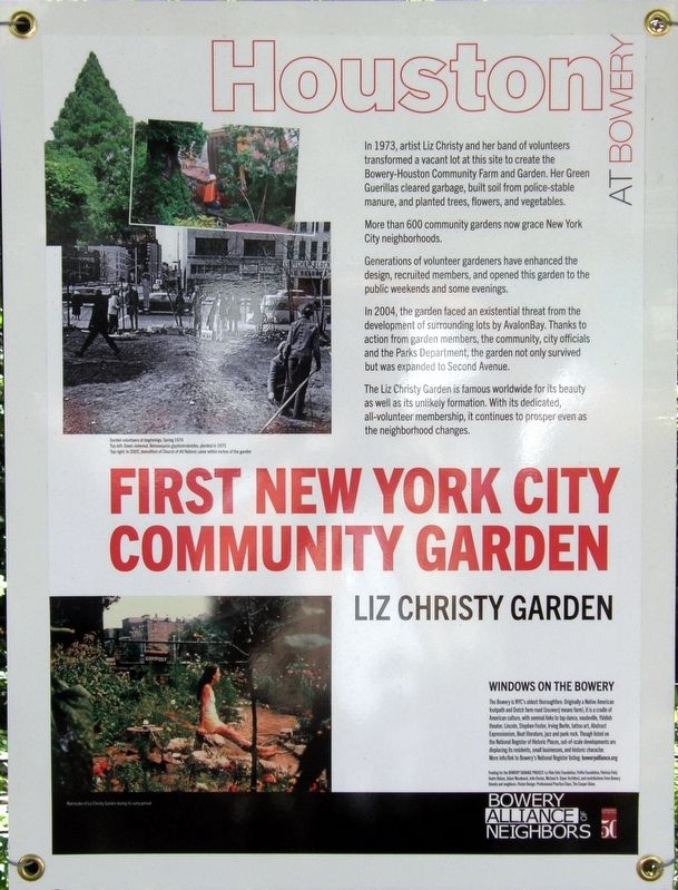 Liz Christie Garden Historical Marker