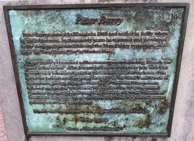 Peter Barry Historical Marker